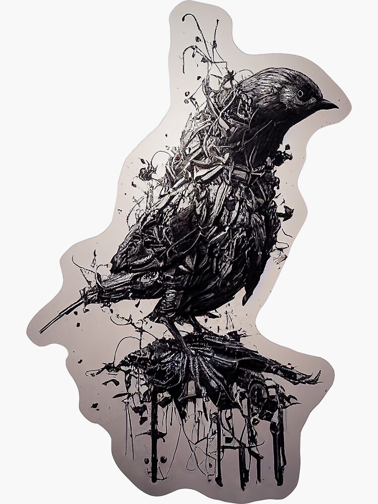 "Gothic Birds Series. Bird #2" Sticker for Sale by JBNina | Redbubble