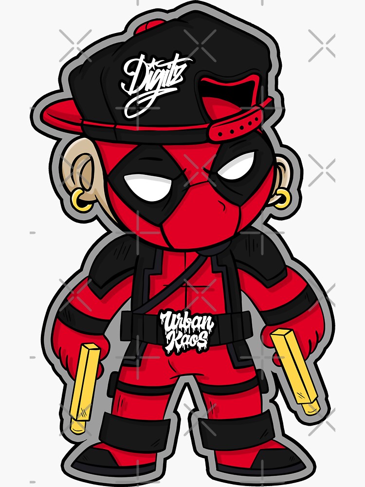 "Superhero Digitz 1.0" Sticker for Sale by urbankaos | Redbubble