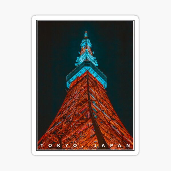 "Tokyo Night Skyline" Sticker for Sale by Voyage-Lover | Redbubble