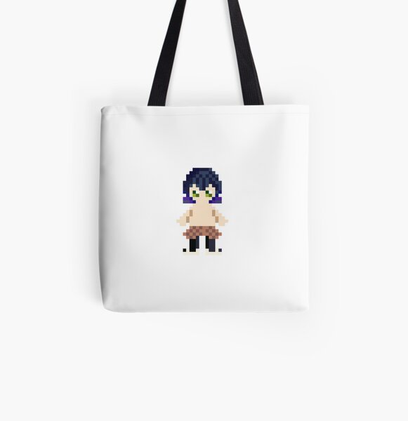 "Kimetsu no Yaiba (Demon Slayer) Inosuke Hashibira Pixel Art" Tote Bag ...