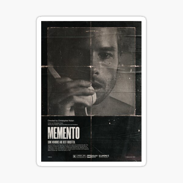 "Memento Vintage Movie" Sticker for Sale by GenerateArtAI | Redbubble