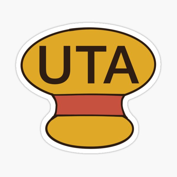 "UTA one piece film red — luffy's drawing of shanks' strawhat" Sticker ...