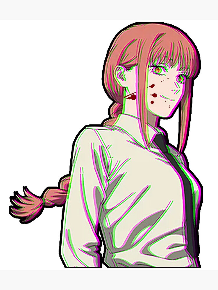 "Makima Blood Stain (Chainsaw Man)" Art Print for Sale by ...