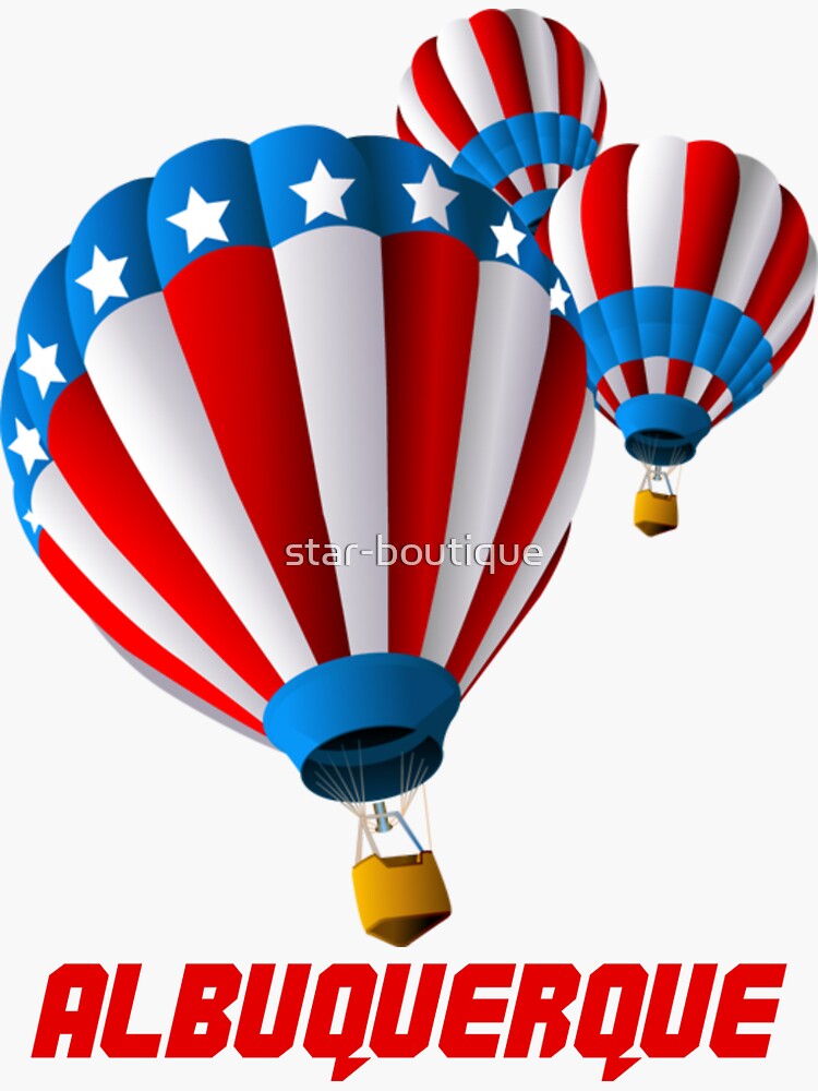"Albuquerque New Mexico Hot Air Balloon Fiesta " Sticker for Sale by ...