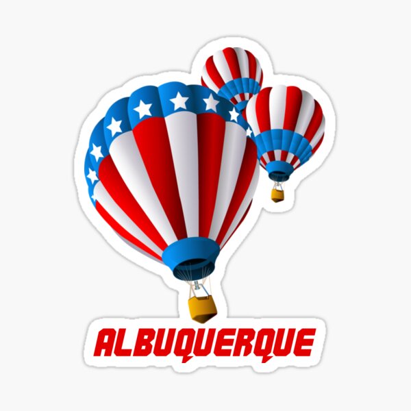 "Albuquerque New Mexico Hot Air Balloon Fiesta " Sticker for Sale by ...
