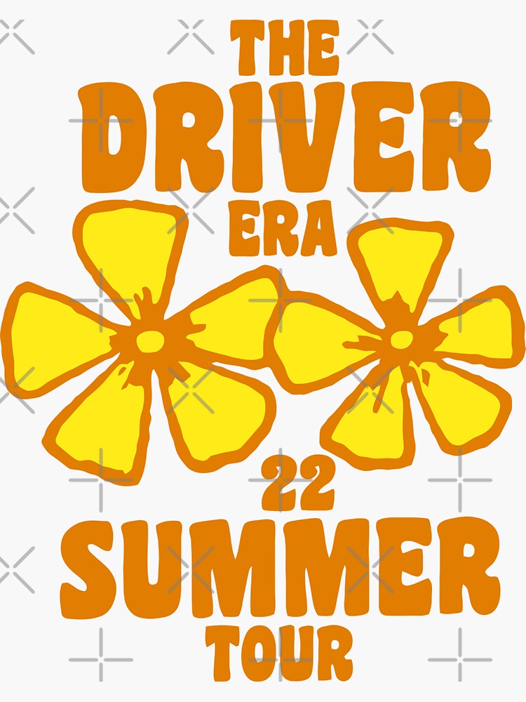 "The Driver Era Merch Flower" Sticker for Sale by RayessAya | Redbubble