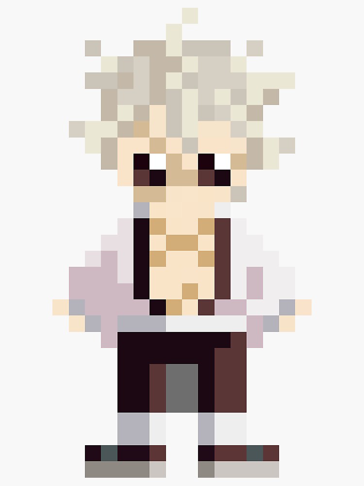 Pegatina «Kimetsu no Yaiba (Demon Slayer) Sanemi Shinazugawa Pixel Art ...