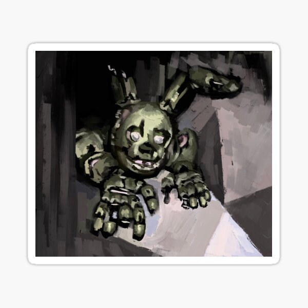 "Springtrap Venting??!!" Sticker for Sale by mazewithnoprize | Redbubble