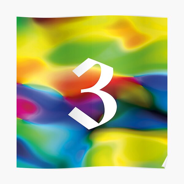 "Alphabet Flower Power "3"" Poster for Sale by Hell-Prints | Redbubble