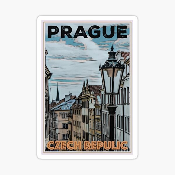 "Prague Czech Republic" Sticker for Sale by PerulandiaStore | Redbubble