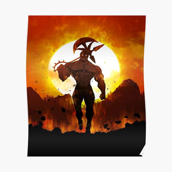 "the seven deadly sins escanor art" Poster for Sale by chetterubyzans ...