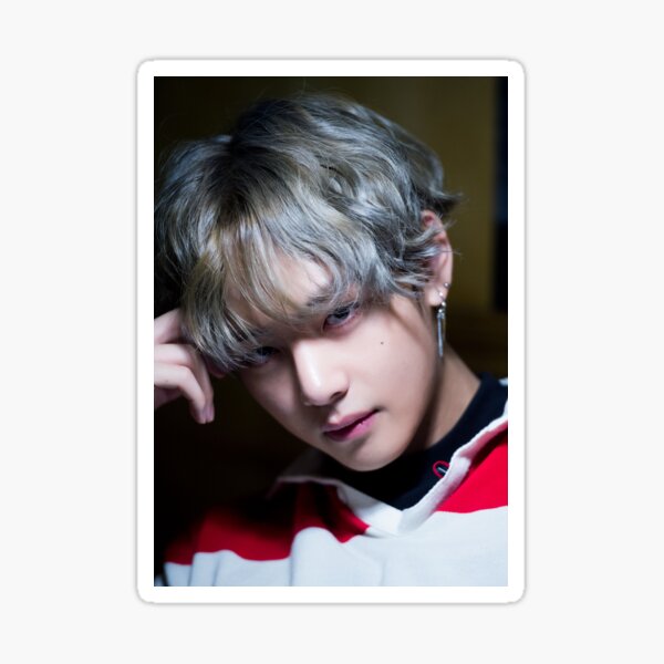 "bts - v" Sticker for Sale by jellycactus | Redbubble