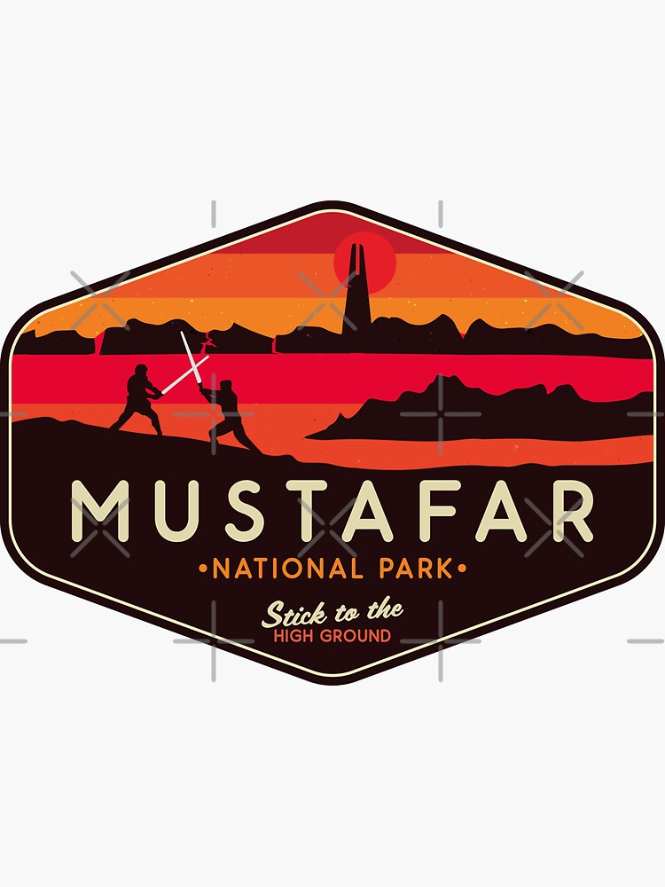 "Mustafar National Park " Sticker for Sale by magrodanny | Redbubble