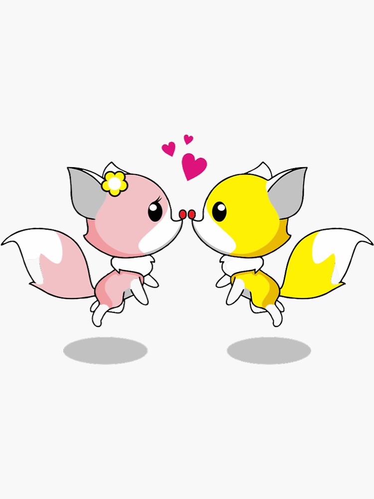 "fanny fox love " Sticker for Sale by hafsahaya | Redbubble