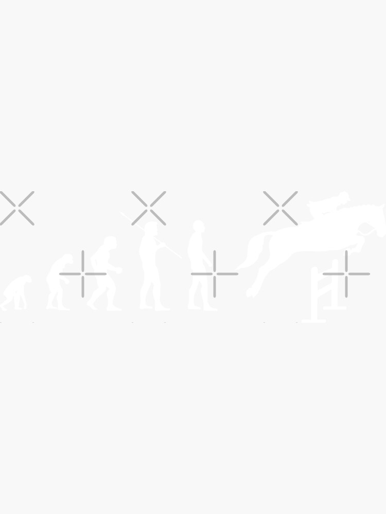 "Evolution of Man | Funny Jockey Horseman Meme Wv" Sticker for Sale by ...