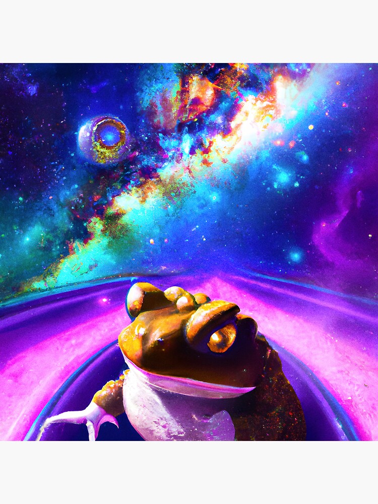 "# 014 A Toads Trip to the Center of the Galaxy" Sticker for Sale by ...