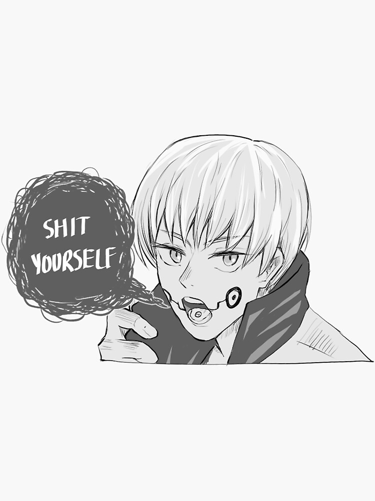 "Inumaki Says..." Sticker for Sale by ErickLocm | Redbubble