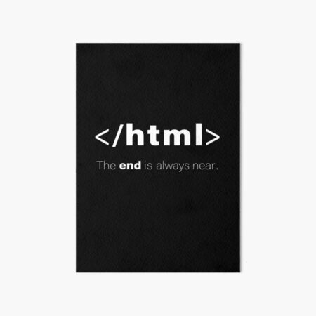 "Coding Cards, Graphics Filled With HTML Coding Jokes" Art Board Print ...