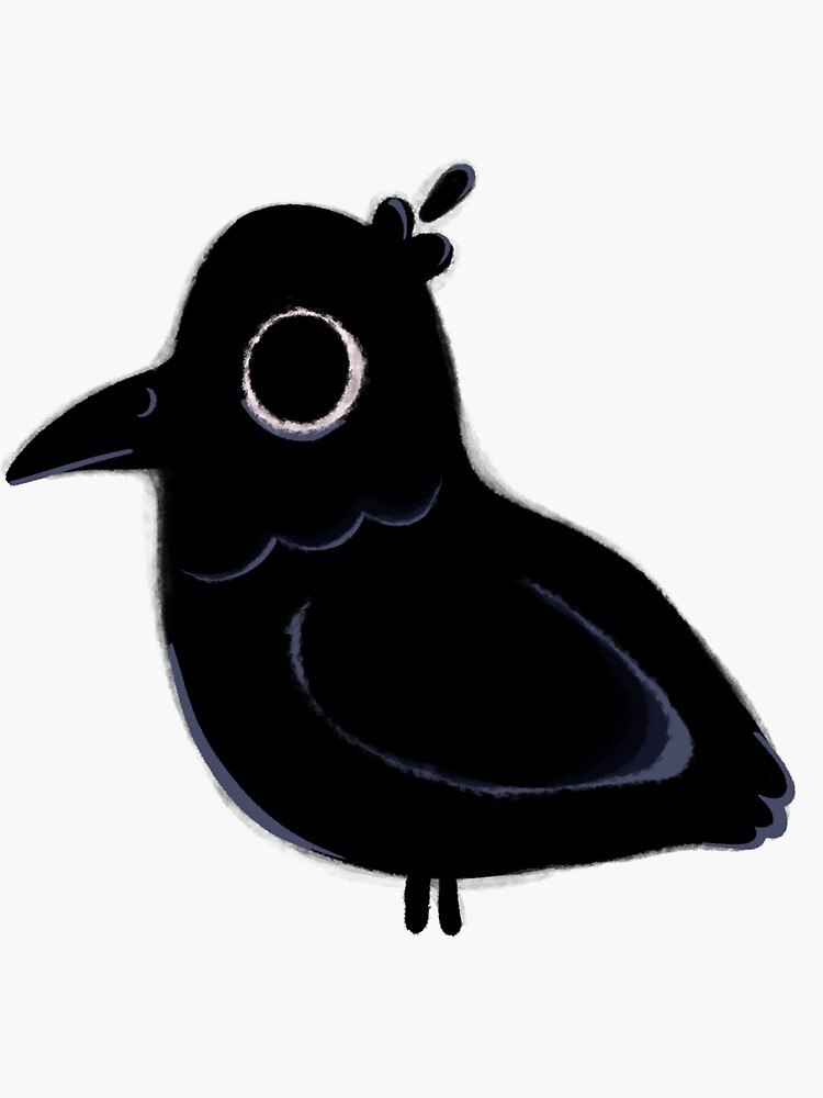 "Inky Crow" Sticker for Sale by lemonylou | Redbubble