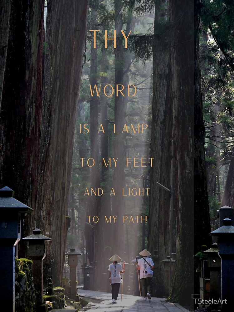 "Thy Word Is a Light " Sticker for Sale by TSteeleArt | Redbubble