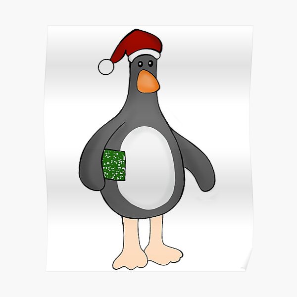 "Penguin - Wallace and gromit - Merry Christmas " Poster for Sale by ...
