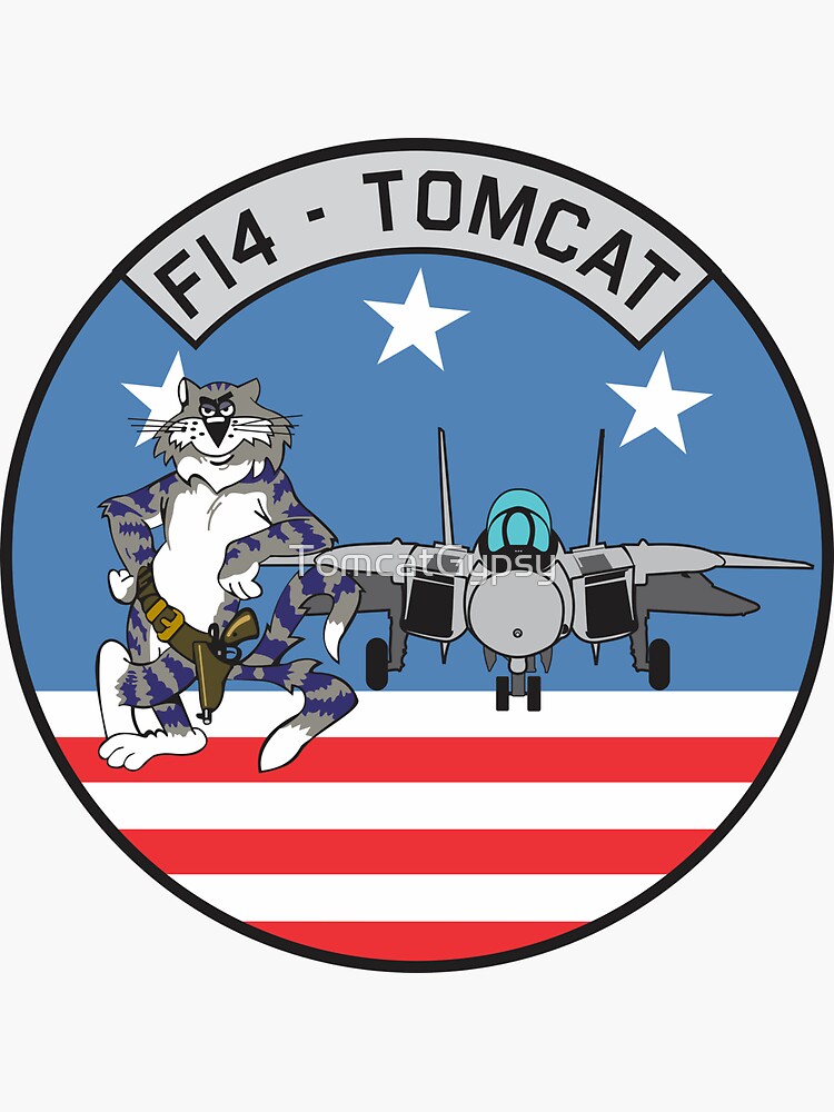 "F-14 Tomcat - Clean Style" Sticker for Sale by TomcatGypsy | Redbubble