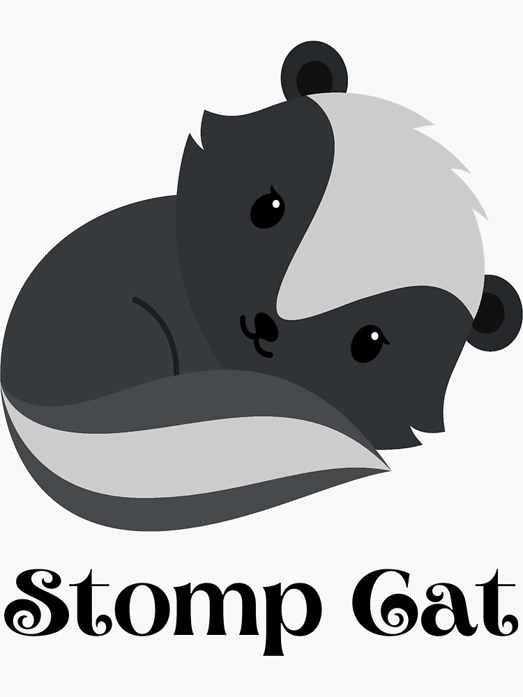 "Accurate Animal Names: Stomp Cat" Sticker for Sale by craftersanimals ...