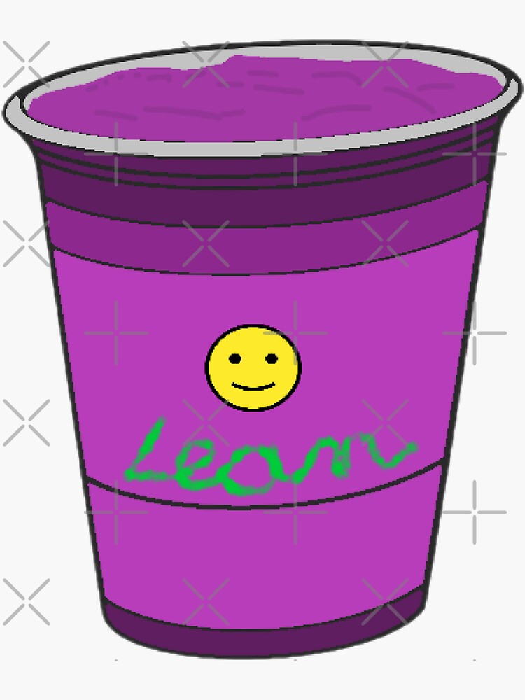 "Plastic Cup with "Lean"" Sticker for Sale by kwcoolshirts | Redbubble