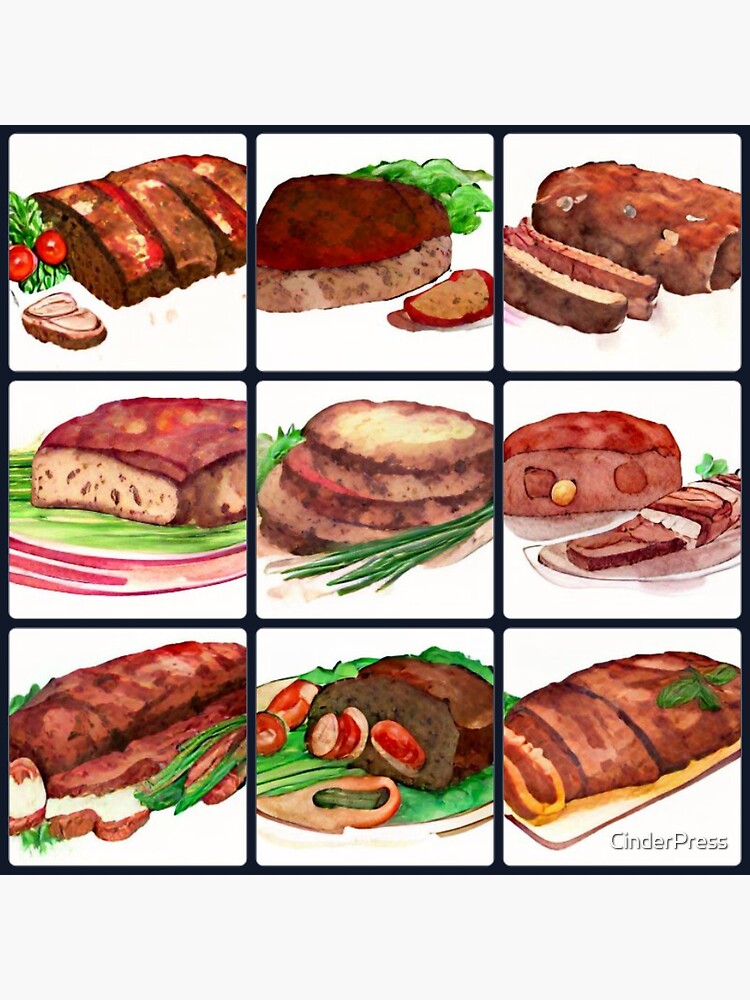 "Meatloaf Pack - Watercolor Art" Poster for Sale by CinderPress | Redbubble