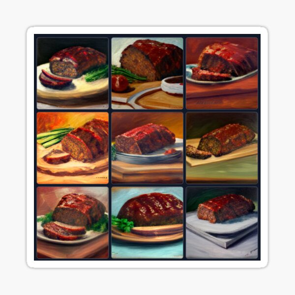 "Meatloaf Pack" Sticker for Sale by CinderPress | Redbubble