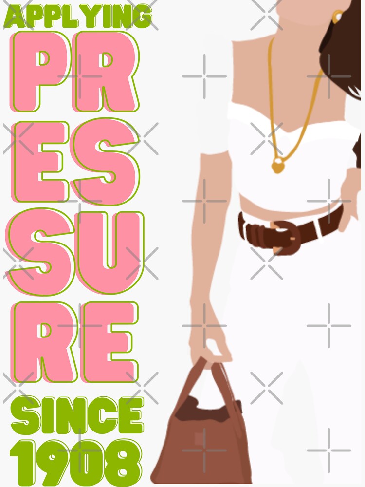 "Applying Pressure Since 1908 | AKA Inspired Pink & Green " Sticker for ...