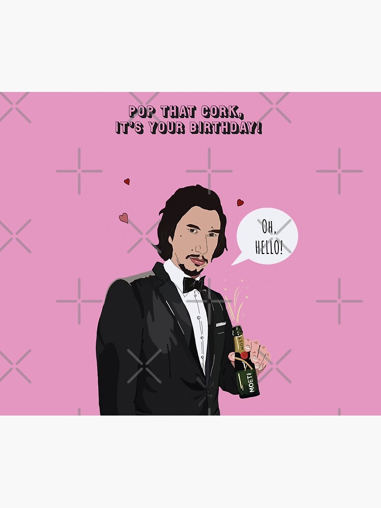 "Adam driver birthday card" Poster for Sale by ArtAndDesignA | Redbubble