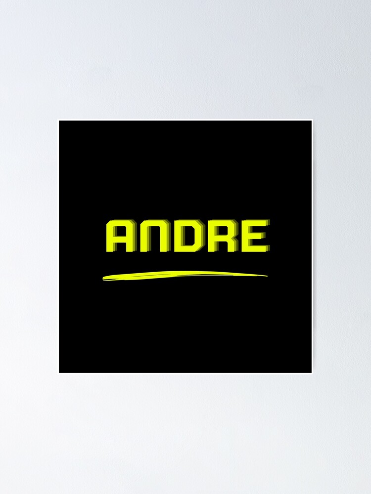 "Andre Tennis Star - Andre" Poster for Sale by TieBreak-Tennis | Redbubble