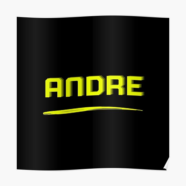 "Andre Tennis Star - Andre" Poster for Sale by TieBreak-Tennis | Redbubble