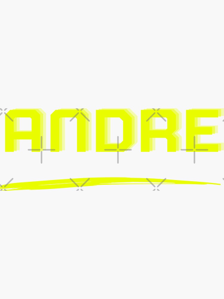 "Andre Tennis Star - Andre" Sticker for Sale by TieBreak-Tennis | Redbubble