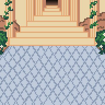 "Ancient Greek Palace Entrance Pixel Art Design" Sticker for Sale by ...