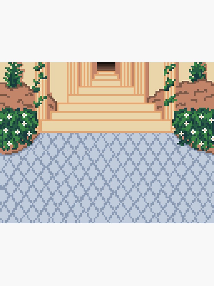 "Ancient Greek Palace Entrance Pixel Art Design" Sticker for Sale by ...