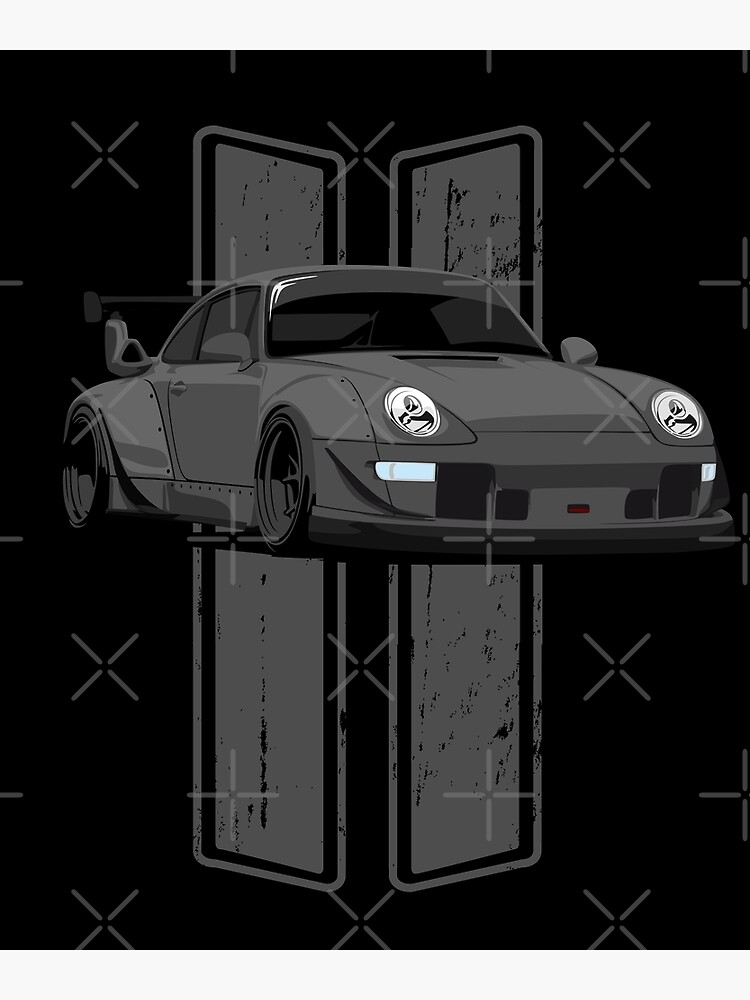 "Automotive Apparel 911 933 RWB JDM Tuning Car" Poster for Sale by ...