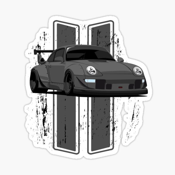 "Automotive Apparel 911 933 RWB JDM Tuning Car" Sticker for Sale by ...