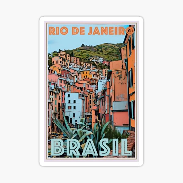 "Rio de Janeiro Brasil" Sticker for Sale by PerulandiaStore | Redbubble