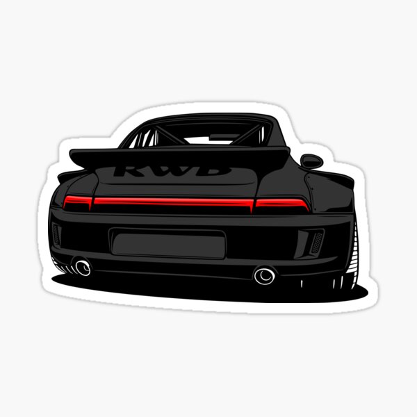 "Automotive Apparel 911 933 RWB JDM Tuning Car" Sticker for Sale by ...
