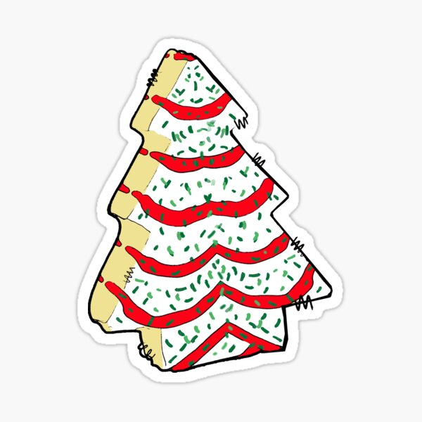 "Little debbie Christmas Cakes" Sticker for Sale by EnviousObjects2 ...