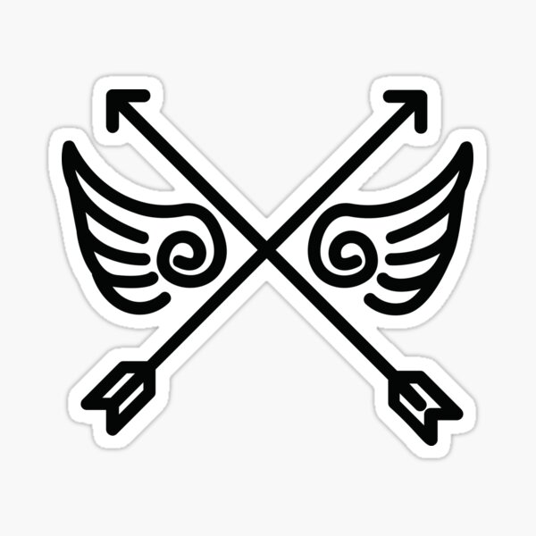 "Cross Arrows Classic" Sticker for Sale by Print-MG | Redbubble