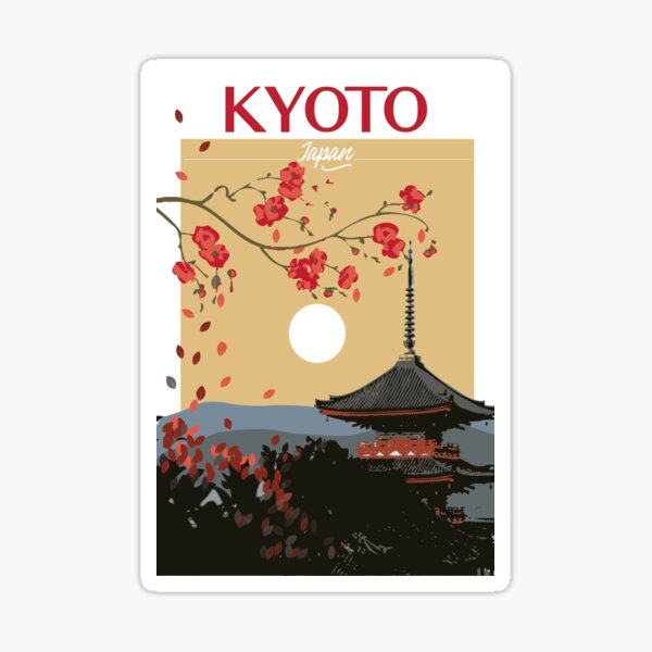 "Kyoto Japan" Sticker for Sale by PerulandiaStore | Redbubble