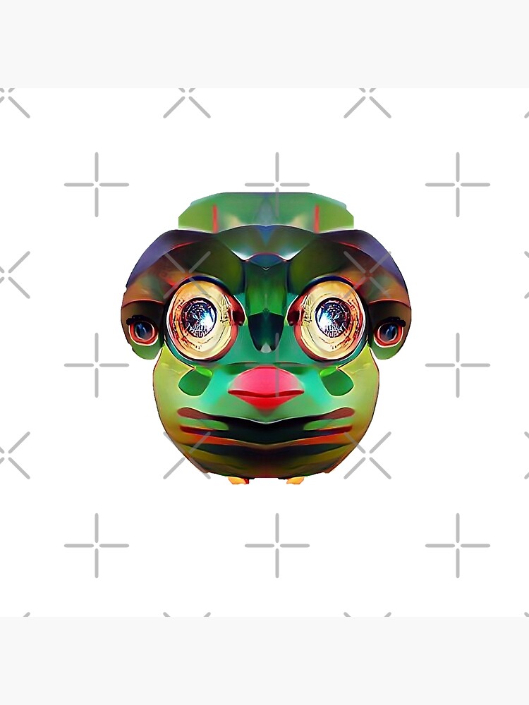 "Golden Frog Mask" Poster for Sale by Byterra-Artech | Redbubble