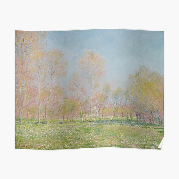 "Spring in Giverny | Claude Monet | 1890 French Impressionism Art ...