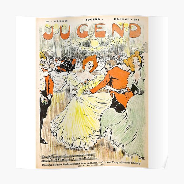 "Jugend Art Deco Vintage Woman " Poster for Sale by artemisxluna89 ...