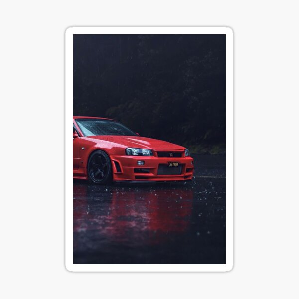 "Nissan Skyline r34" Sticker for Sale by MagicWand9900 | Redbubble