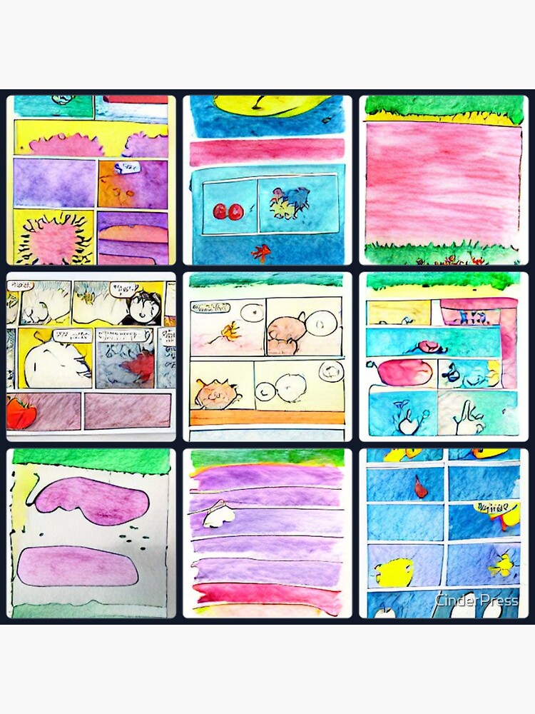 "Newspaper Comic Strip Pack " Poster for Sale by CinderPress | Redbubble