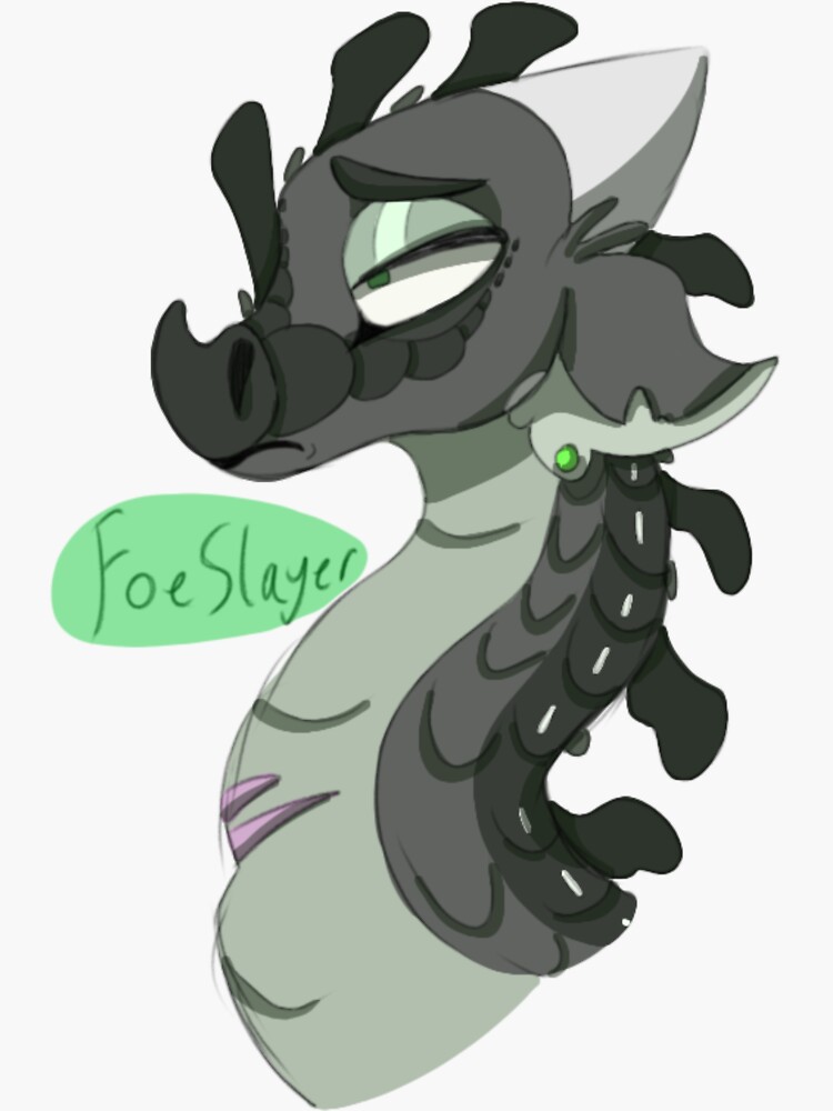 "Foeslayer " Sticker for Sale by NovaEstrella | Redbubble